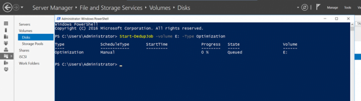 Configure Data Deduplication in Windows Server 2019