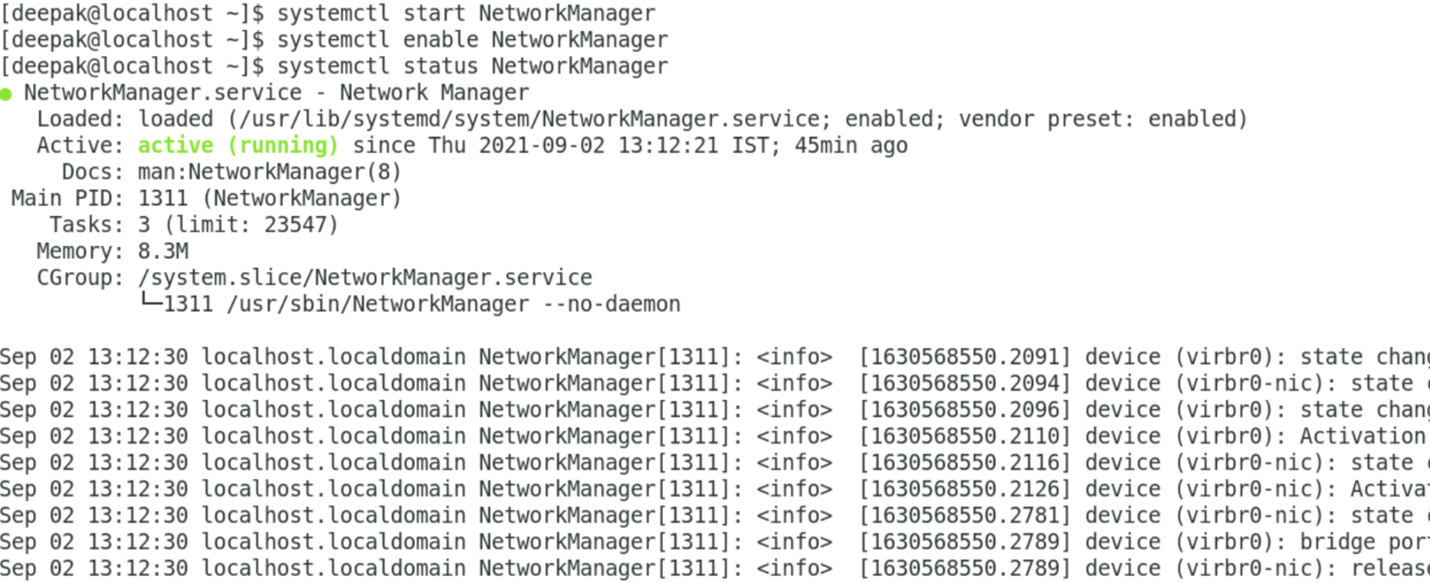 Manage Networking in CentOS with the help of NetworkManager Services ...