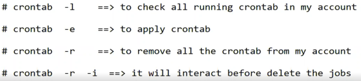 Crontab task scheduling and automating in Rhel 7